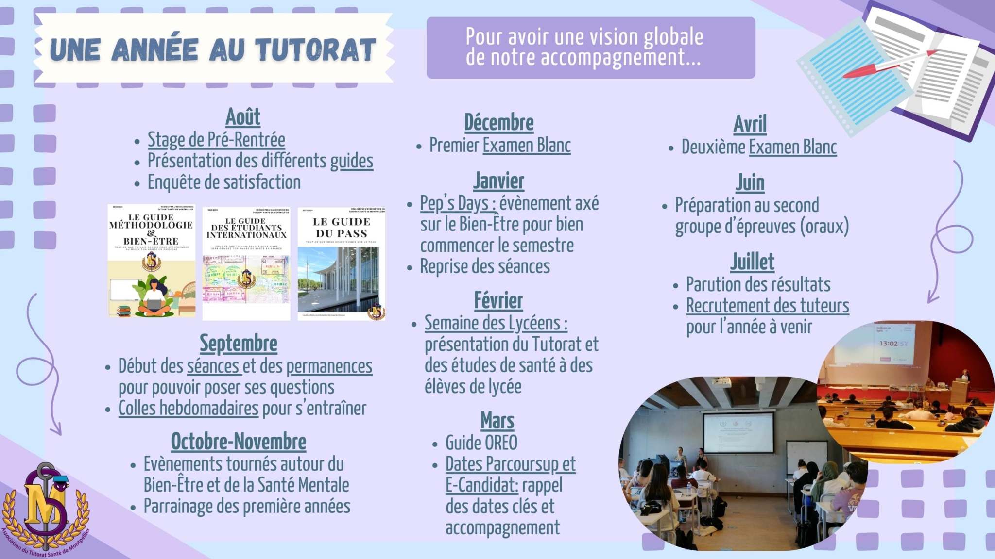 Tutorat Santé Montpellier : programme 2023/2024 - Faculté de Médecine Montpellier - Nîmes